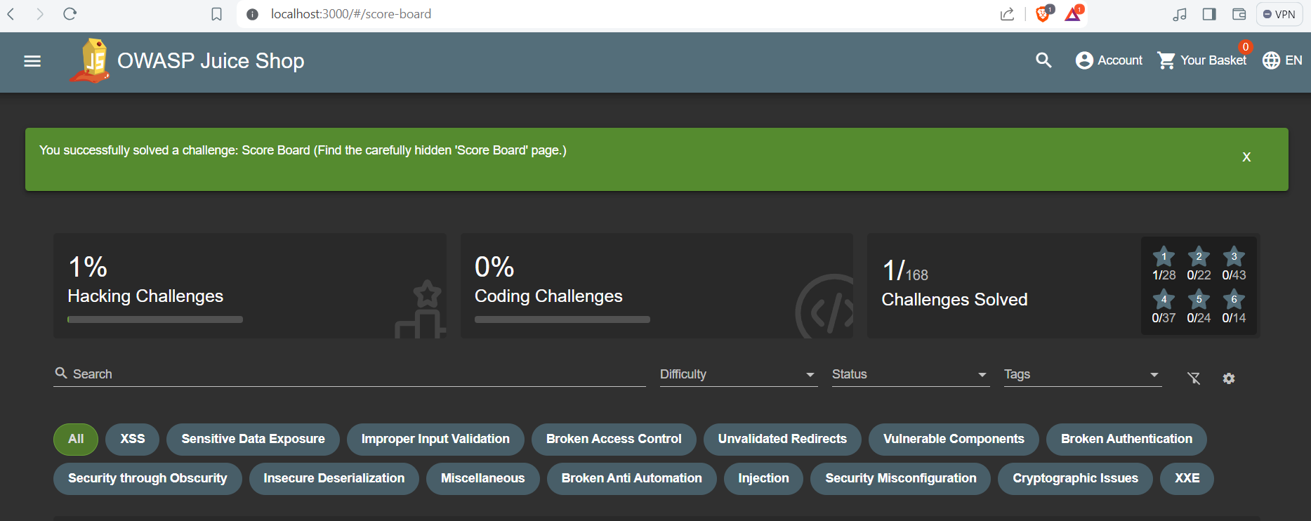 Owasp Juice Shop | 0xk4k45h1